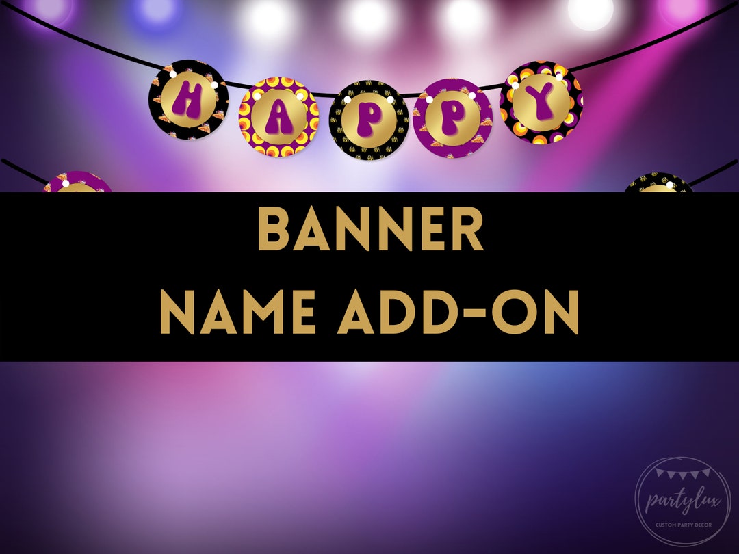 Soul Train Banner Name Add-on - Etsy