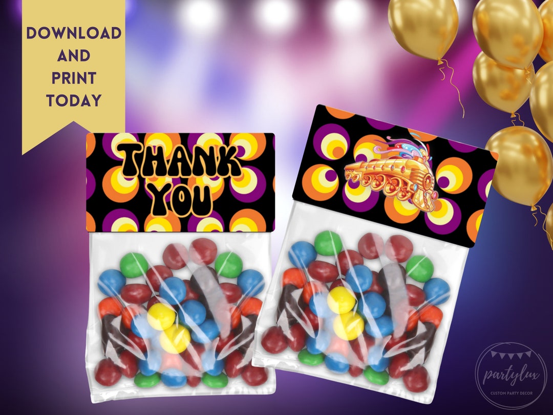 Soul Train Party, Soul Train Theme, Soul Train Treat Bag Toppers, Soul ...