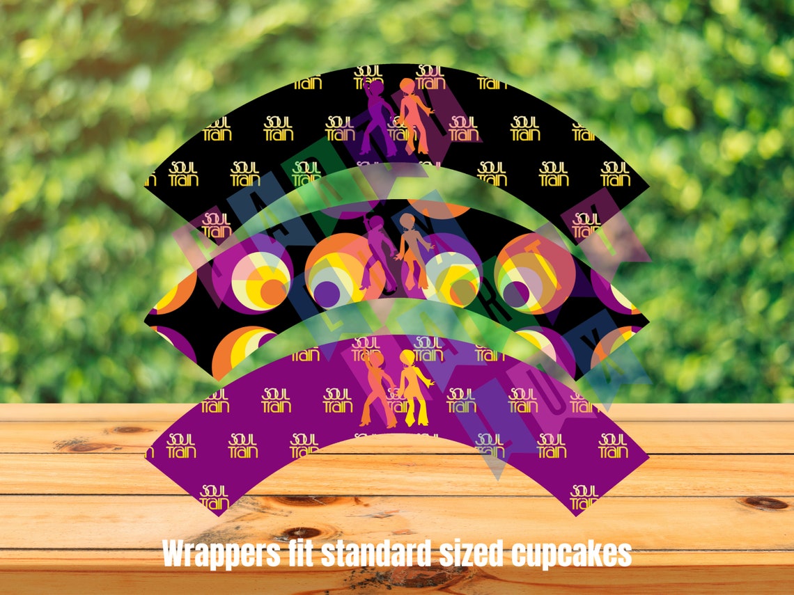 Soul Train Theme Party Printable, Soul Train Party, Soul Train Cupcake ...