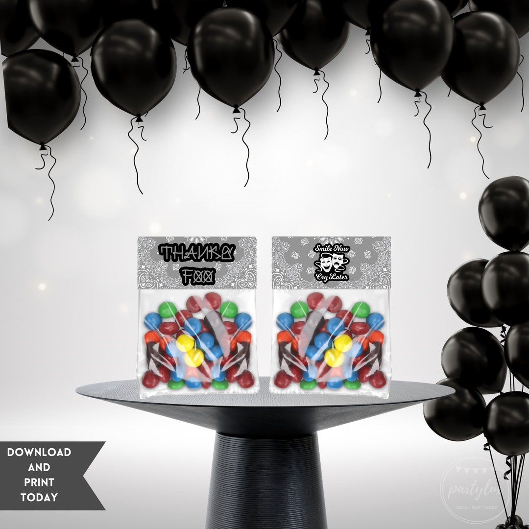 Cholo Party, Cholo Party Favors, Cholo Treat Bag Toppers, Chola Party ...