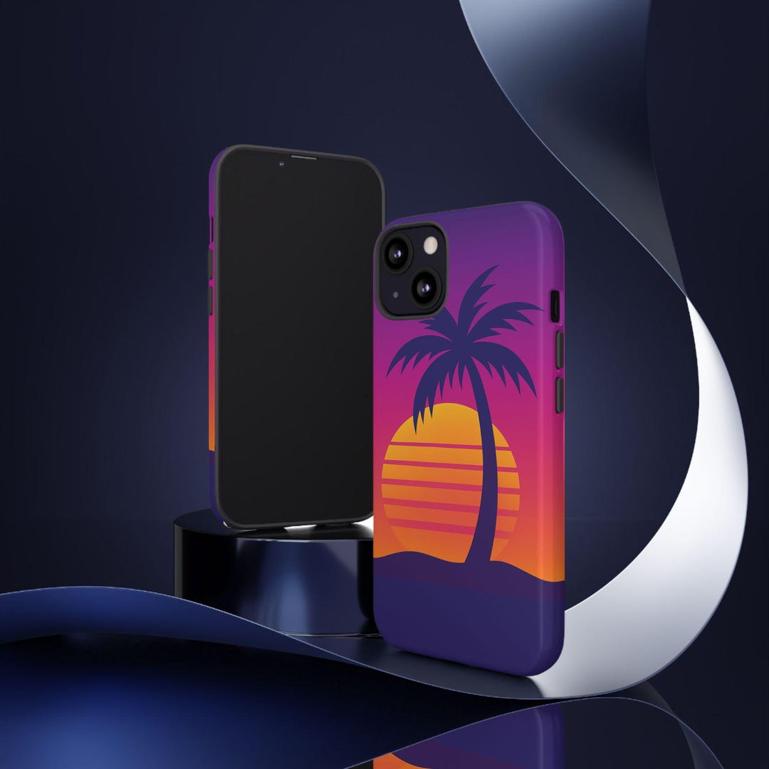 Sunset Palm Tree Phone Case - Etsy