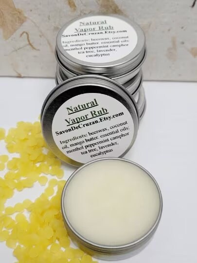 All Natural Chest Rub / Menthol Rub / Eucalyptus / Camphor /tea Tree ...