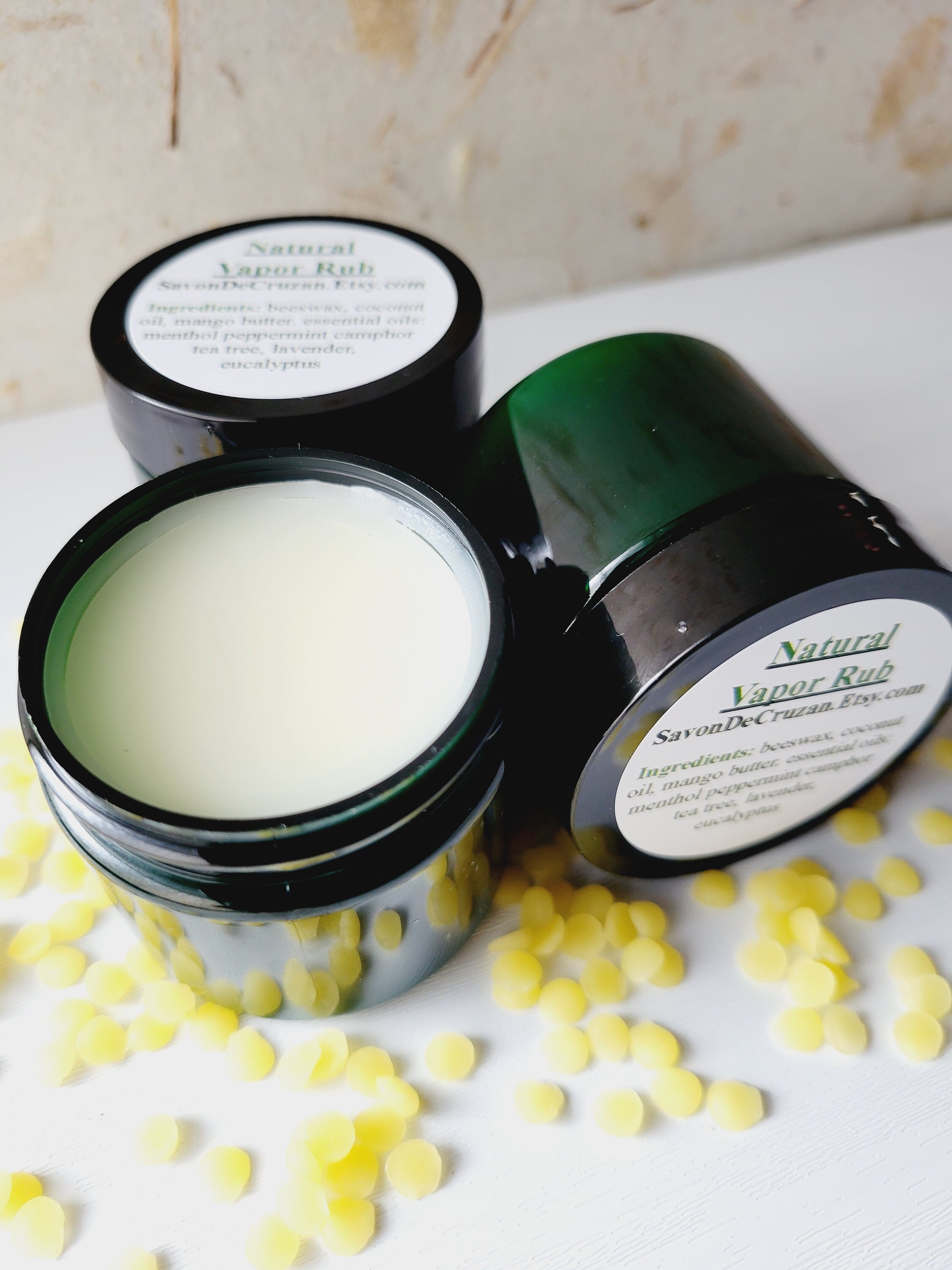 All Natural Chest Rub / Menthol Rub / Eucalyptus / Camphor /tea Tree ...