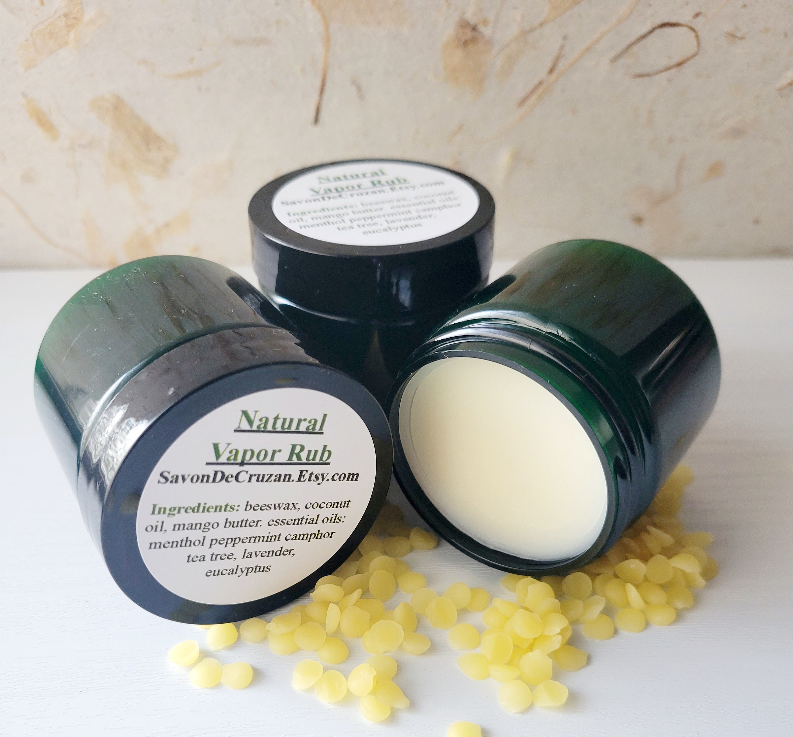 All Natural Chest Rub / Menthol Rub / Eucalyptus / Camphor /tea Tree ...
