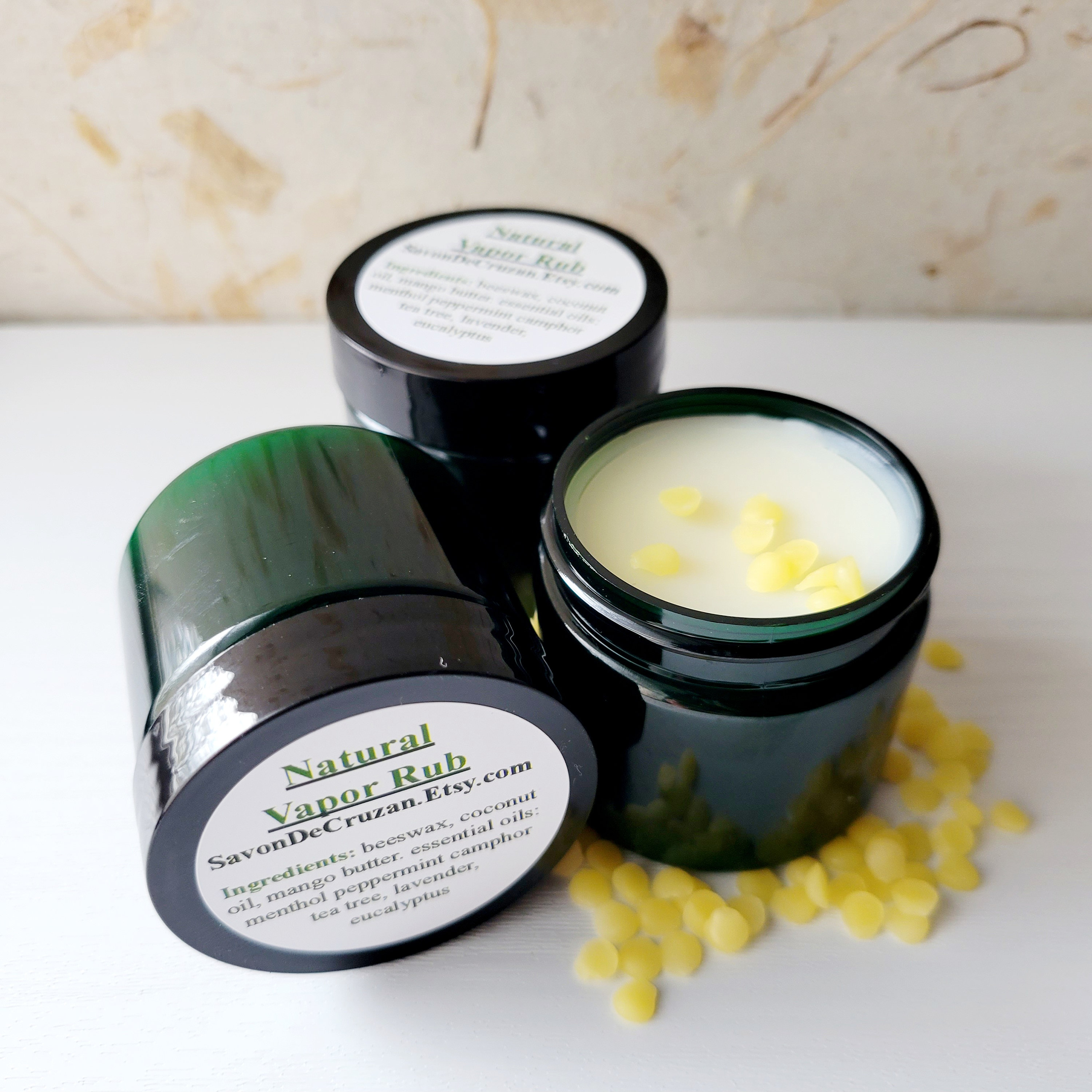 All Natural Chest Rub / Menthol Rub / Eucalyptus / Camphor /tea Tree ...