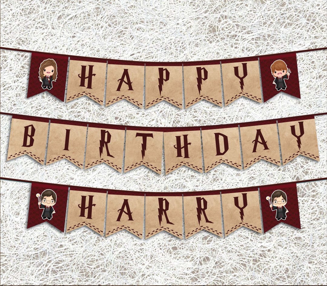 Wizard Magic Banner | PRINTABLE Banner | Young Wizard | Printable Party ...