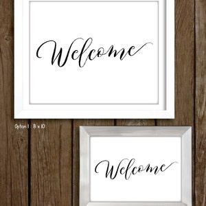 Printable Welcome Sign | Instant Download | DIY Wedding Welcome Sign ...