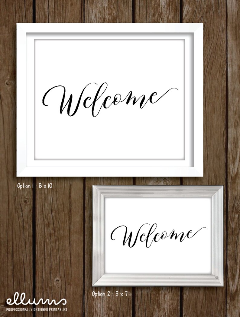 Printable Welcome Sign | Instant Download | DIY Wedding Welcome Sign ...