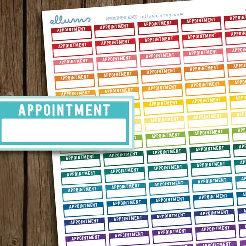 Appointment Planner Stickers Printable Appointment Stickers | Etsy