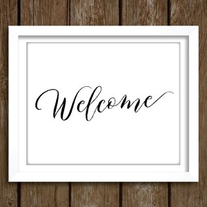Printable Welcome Sign | Instant Download | DIY Wedding Welcome Sign ...