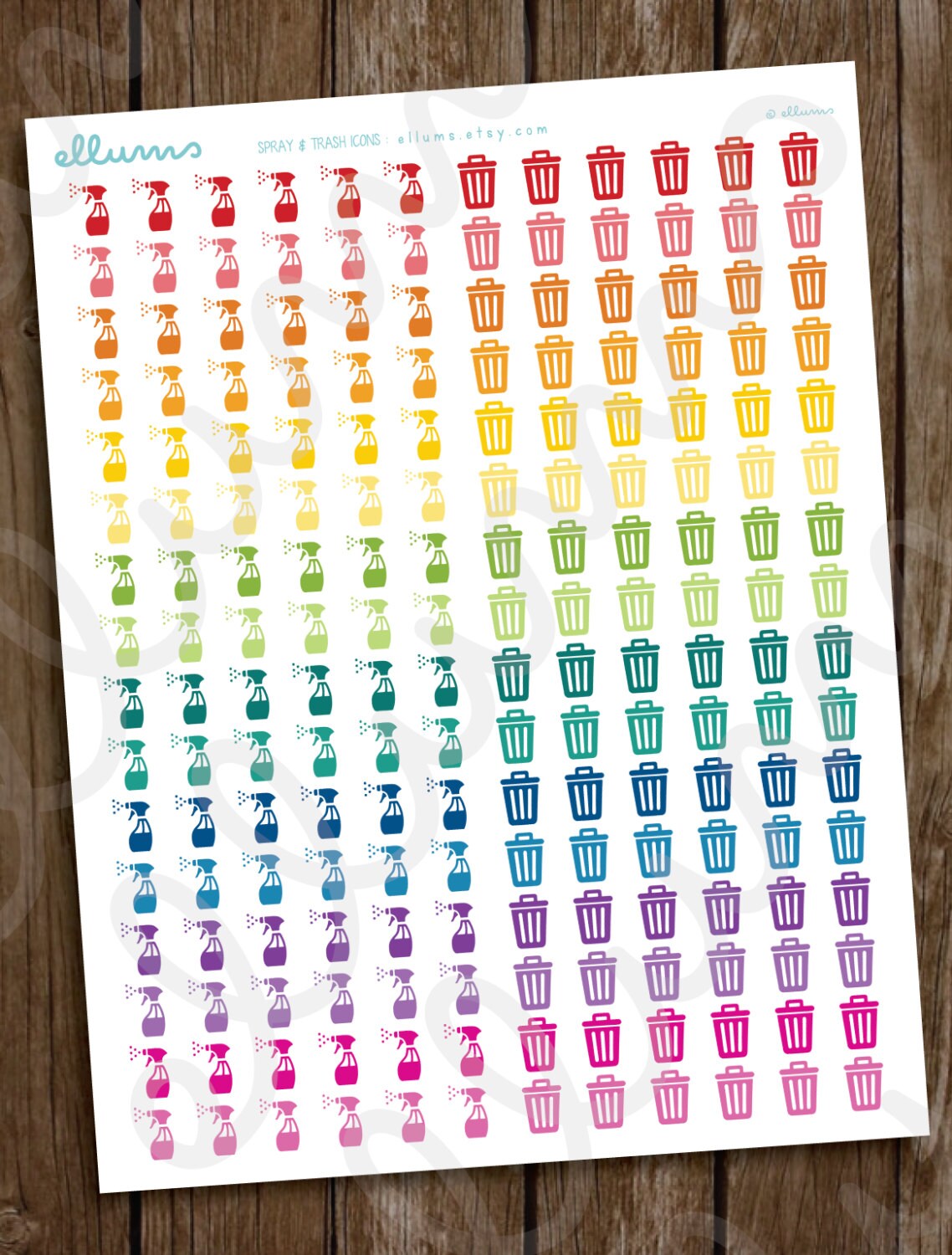 Cleaning Planner Stickers PRINTABLE Instant Download - Etsy