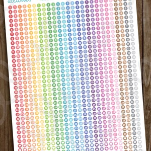 Mini Pastel Circle Date Covers PRINTABLE Instant Download Date Cover ...