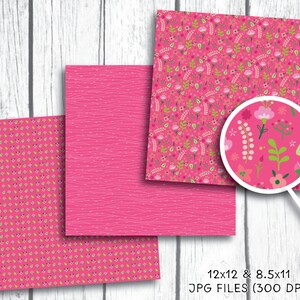 Spring Digital Paper | PRINTABLE Jpg | 8.5 X 11 and 12x12 | Fresh ...