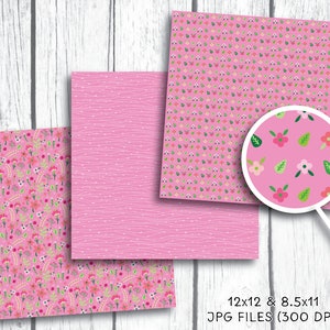 Spring Digital Paper | PRINTABLE Jpg | 8.5 X 11 and 12x12 | Fresh ...