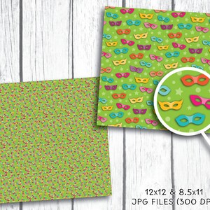 Birthday Digital Paper | PRINTABLE Jpg | 8.5 X 11 and 12x12 | Bright ...