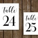 Printable Table Numbers 1 30 Instant Download Printable Wedding Table ...