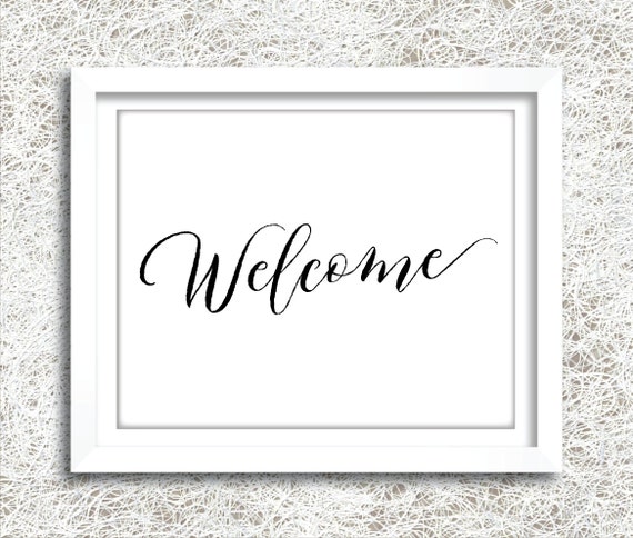Printable Welcome Sign Instant Download DIY Wedding | Etsy