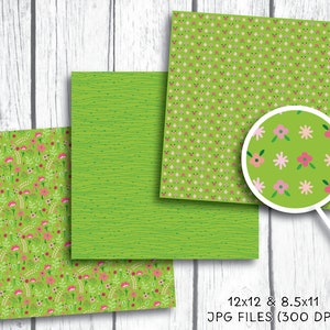 Spring Digital Paper | PRINTABLE Jpg | 8.5 X 11 and 12x12 | Fresh ...