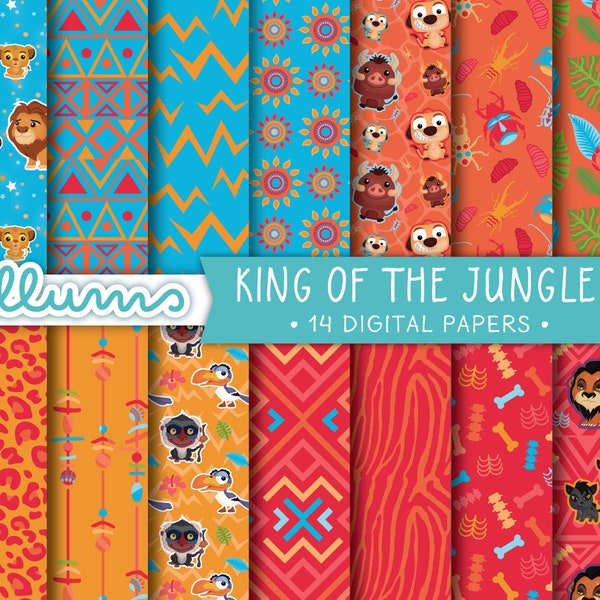 Lion King Scrapbook Paper - Etsy