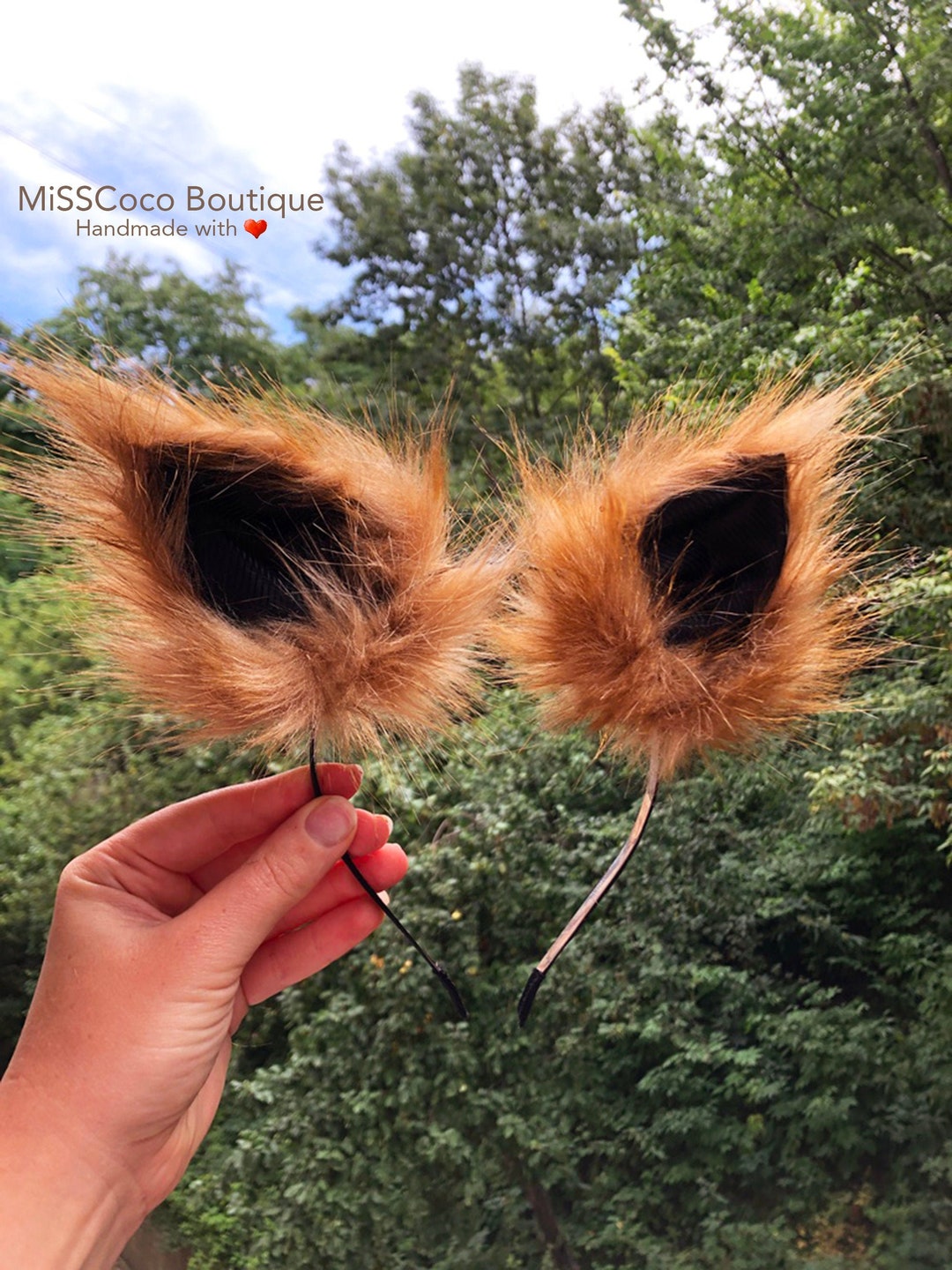 Fox Realistic Fur Ears, Fox Ears Headband, Halloween Ears, Ears ...