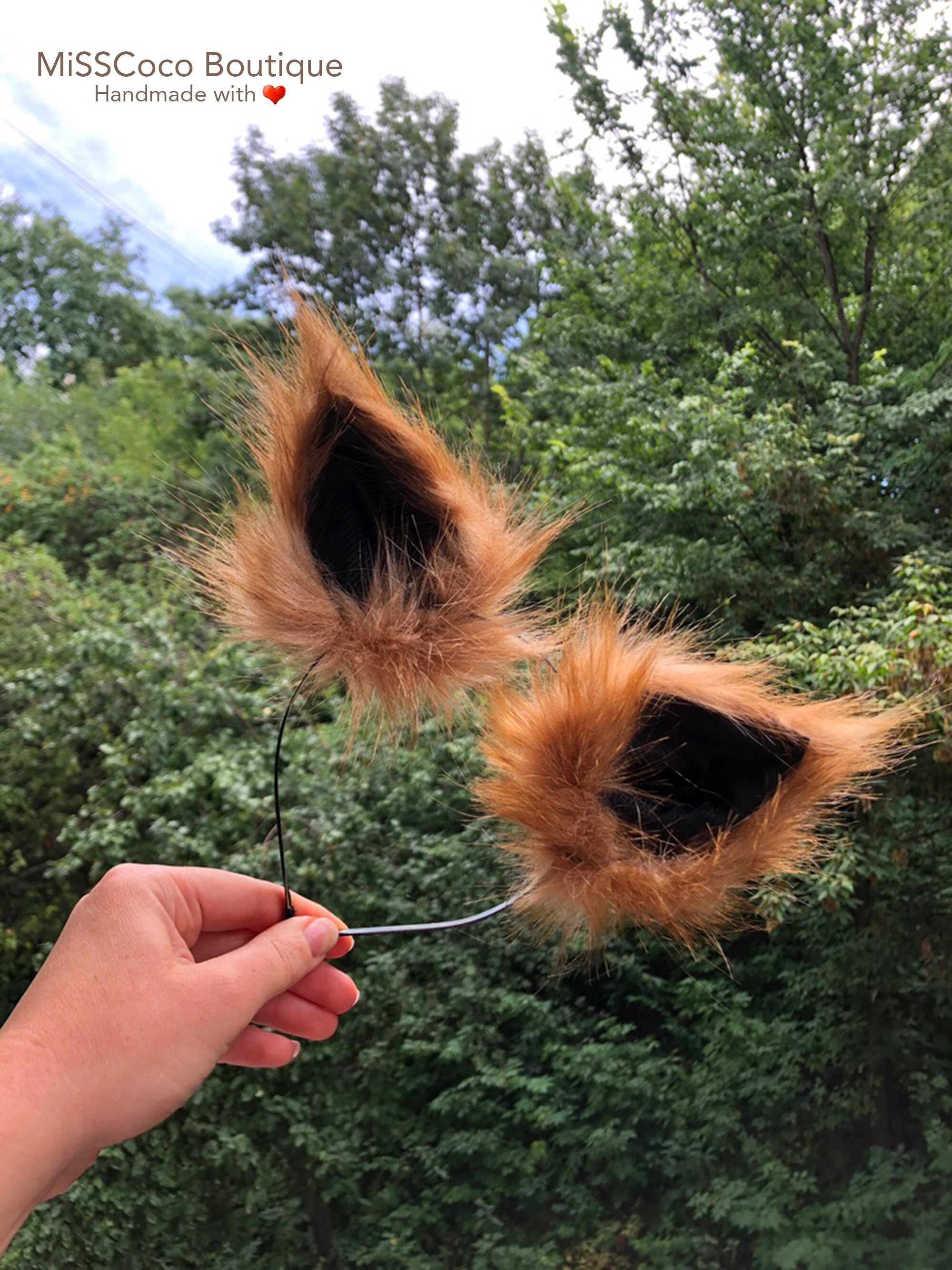 Fox Realistic Fur Ears Fox Ears Headband Halloween Ears | Etsy