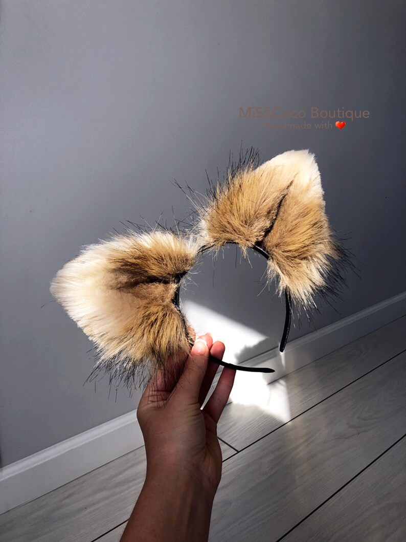 Fur Realistic Cat Fox Wolf Ears - Etsy