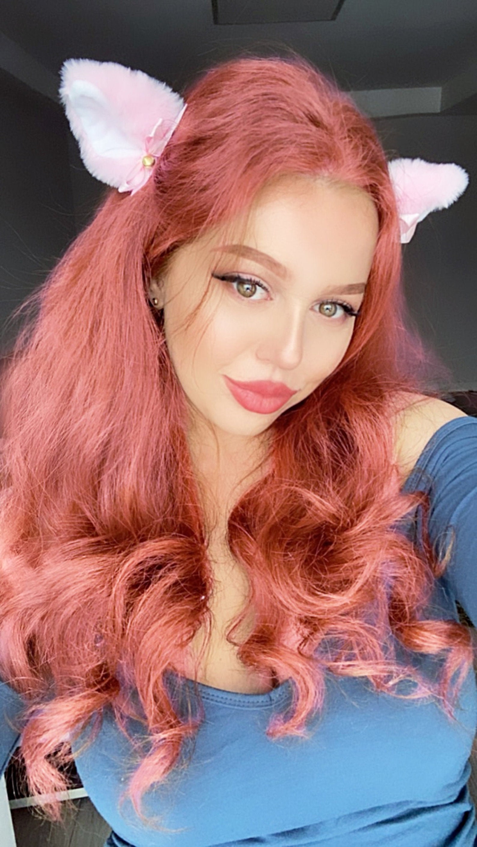 Pink Neko Cat Ears With Gold Bells Cosplay Cat Ears Kawaii - Etsy Australia