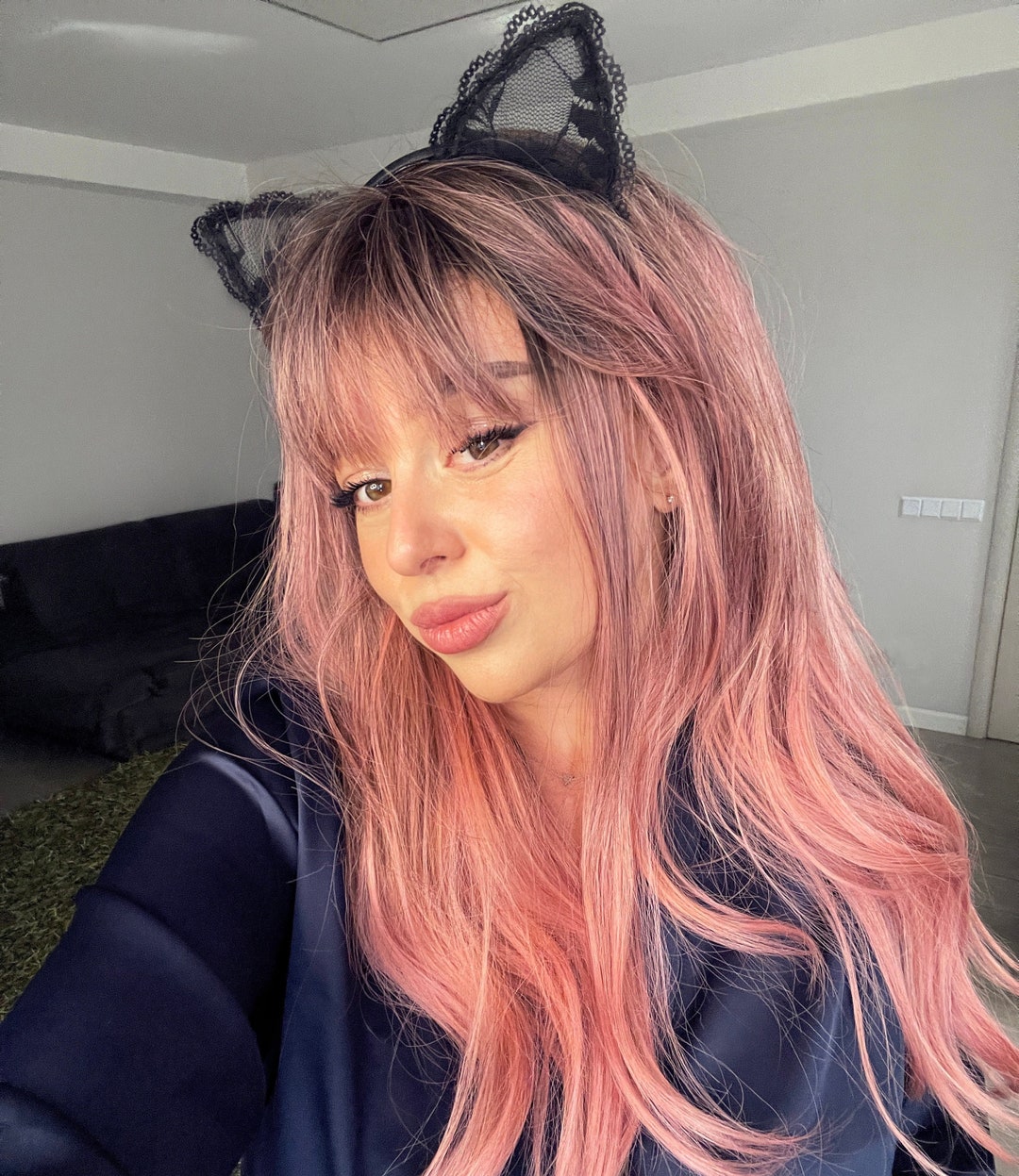 Fashion Black Lace Cat Ears Headband, Cat Ears jennifer Cat Woman ...