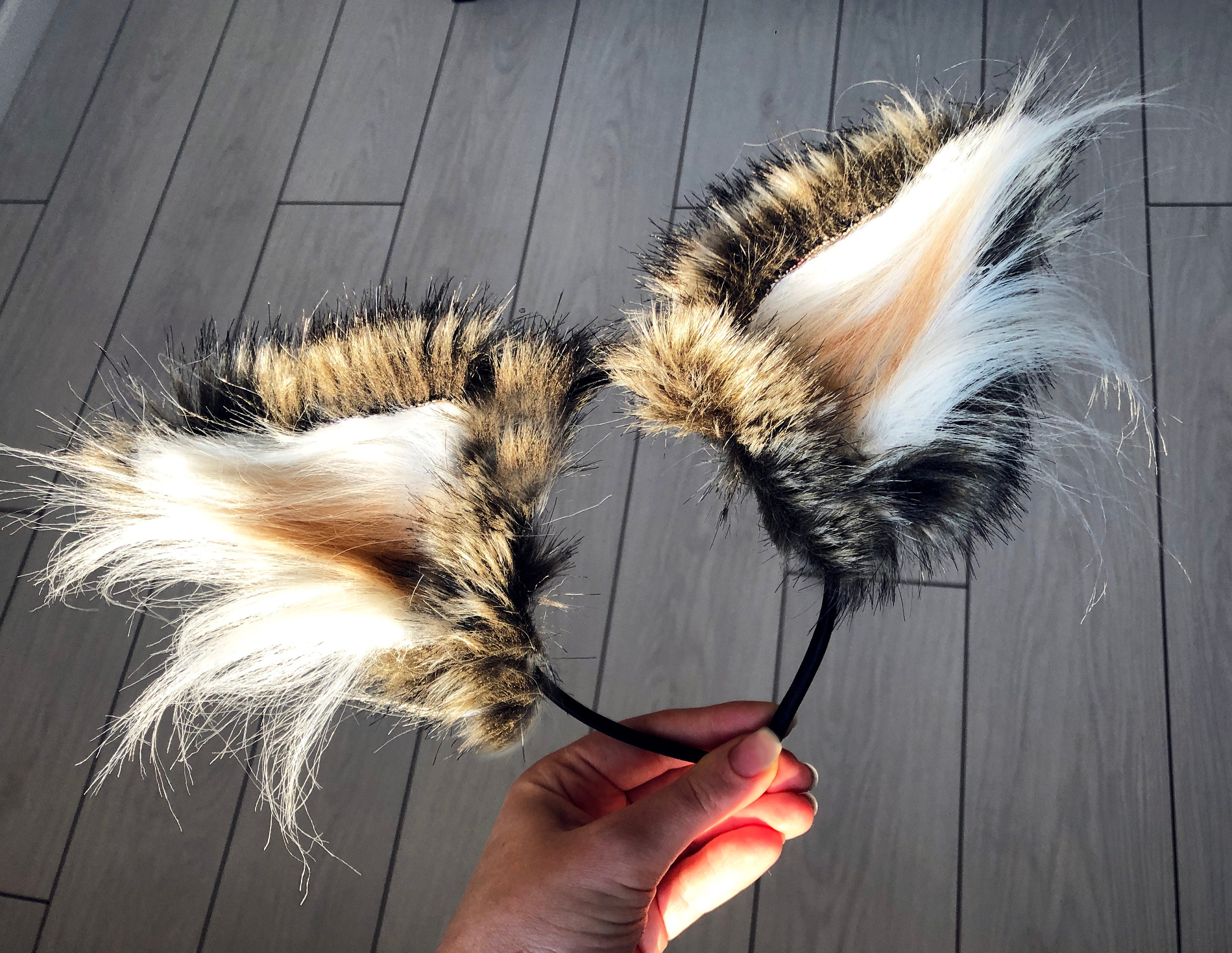 Fox Ears Headband Fur Realistic Cat Fox Ears Headband | Etsy