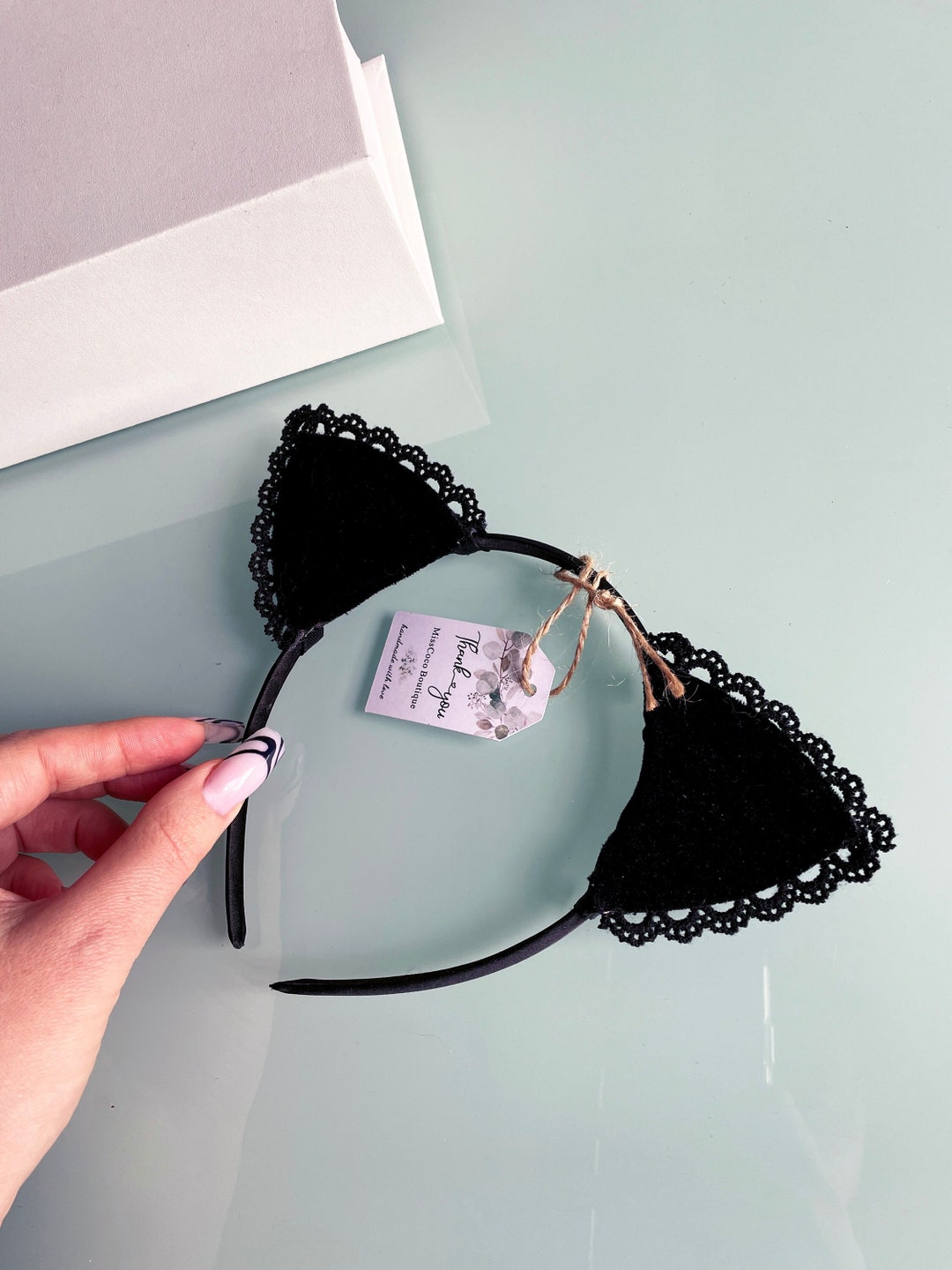 Velvet Cat Ears Costume Accessories Party Ears Costume - Etsy