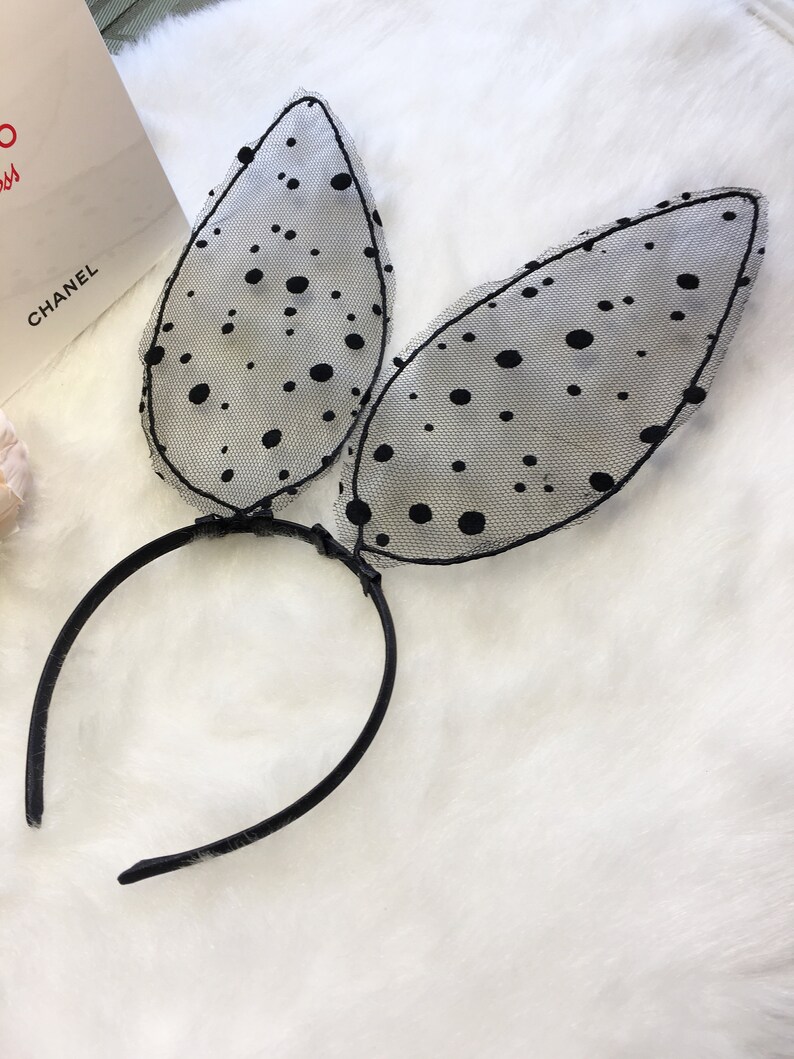Bunny Ears Lace Bunny Ears Headband Lace rabbit ears | Etsy
