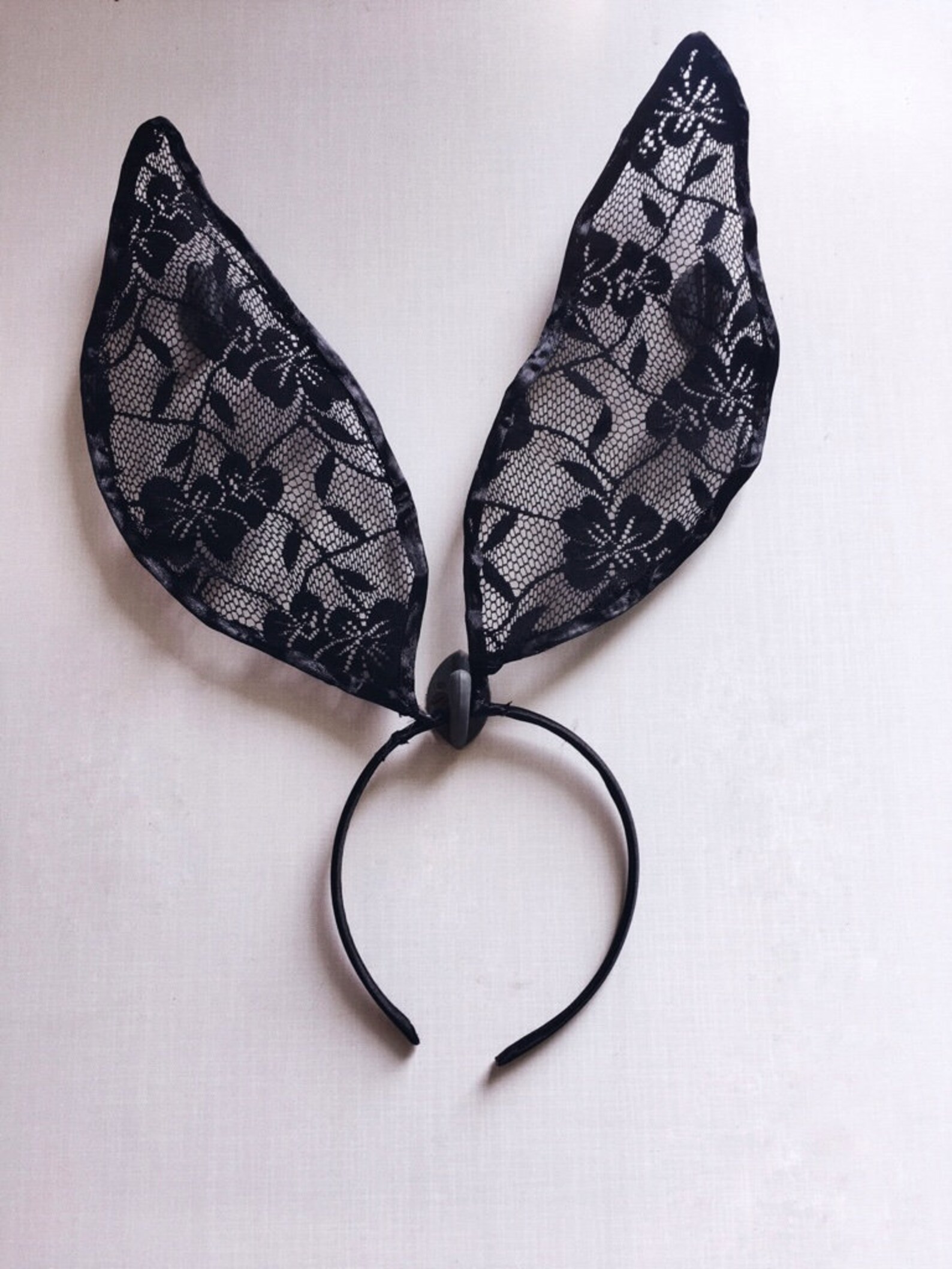 Orejas de conejo orejas de conejo de encaje negro 25 cm | Etsy