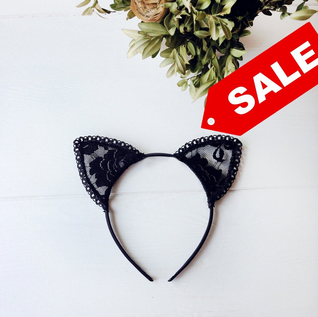Cat Ears Ears Black Cat Ears Cat Ears Headband Black Cat - Etsy