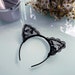 Black Lace Cat Ears, Kitten Crown, Ears Headband, Bachelorette Crown ...