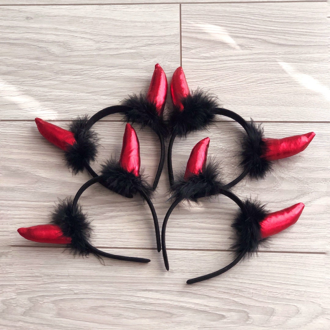Devil Horns, Halloween Costume, Halloween Ears, Devil Horn Headband ...
