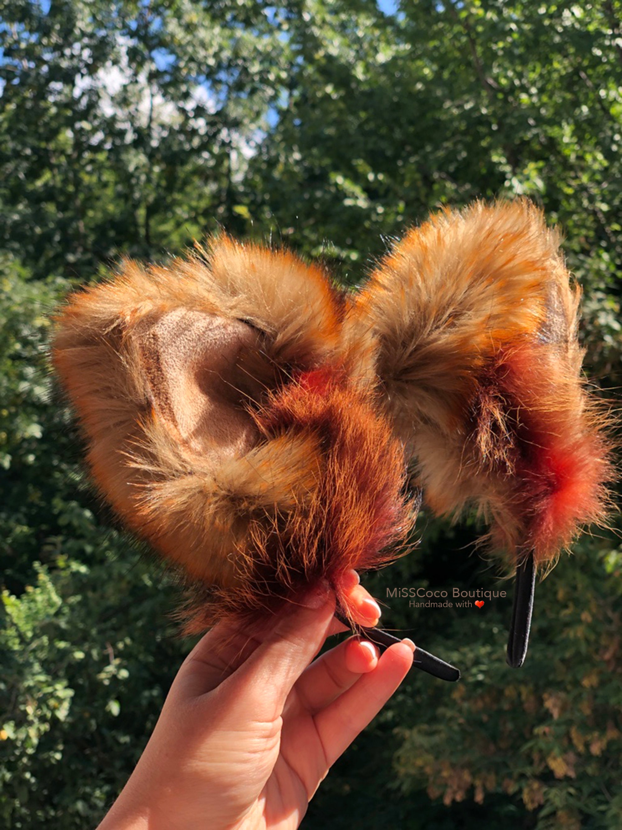Fox Realistic Fur Ears Fox Ears Headband Halloween Ears | Etsy