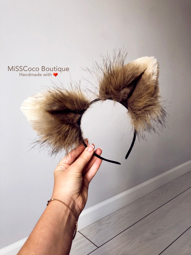 Fur Realistic Cat Fox Wolf Ears - Etsy