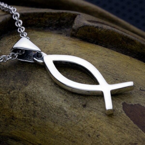 Ichthus Necklace - Etsy