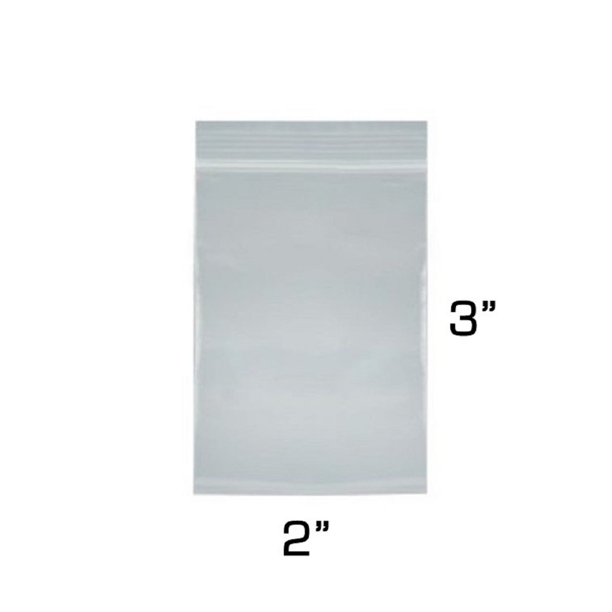 2x3 Clear Zip Lock 2 Mil Poly Bags for | Etsy