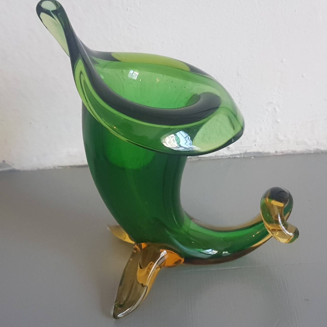 A Stunning 1960's Murano Cornucopia Art Glass Vase - Etsy
