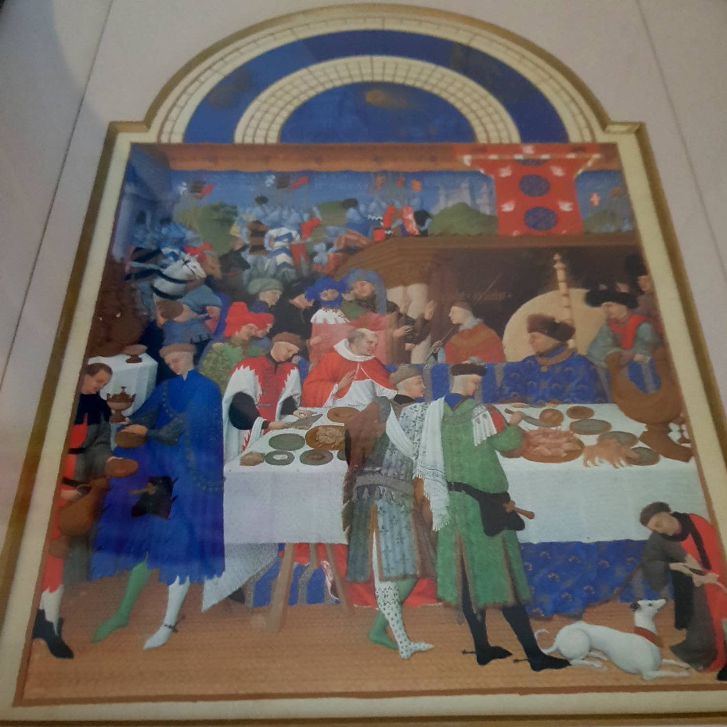 Mounted & Framed Très Riches Heures months of the Year 01 january a ...