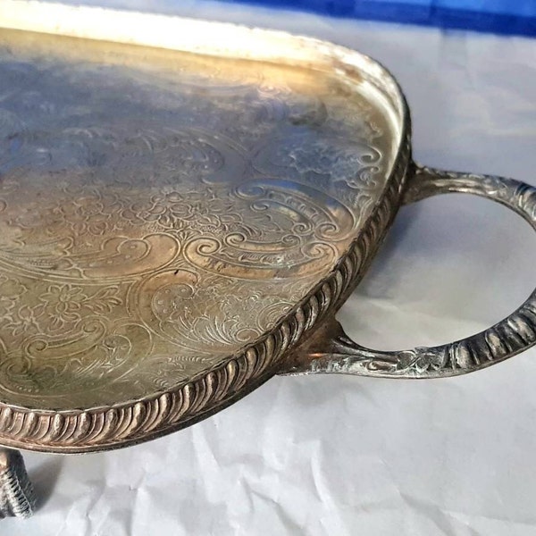Heavy Silver Tray - Etsy
