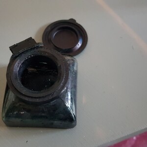 Inkwell and Pen Rest Antique Wooden Triple Desk Tidy - Etsy