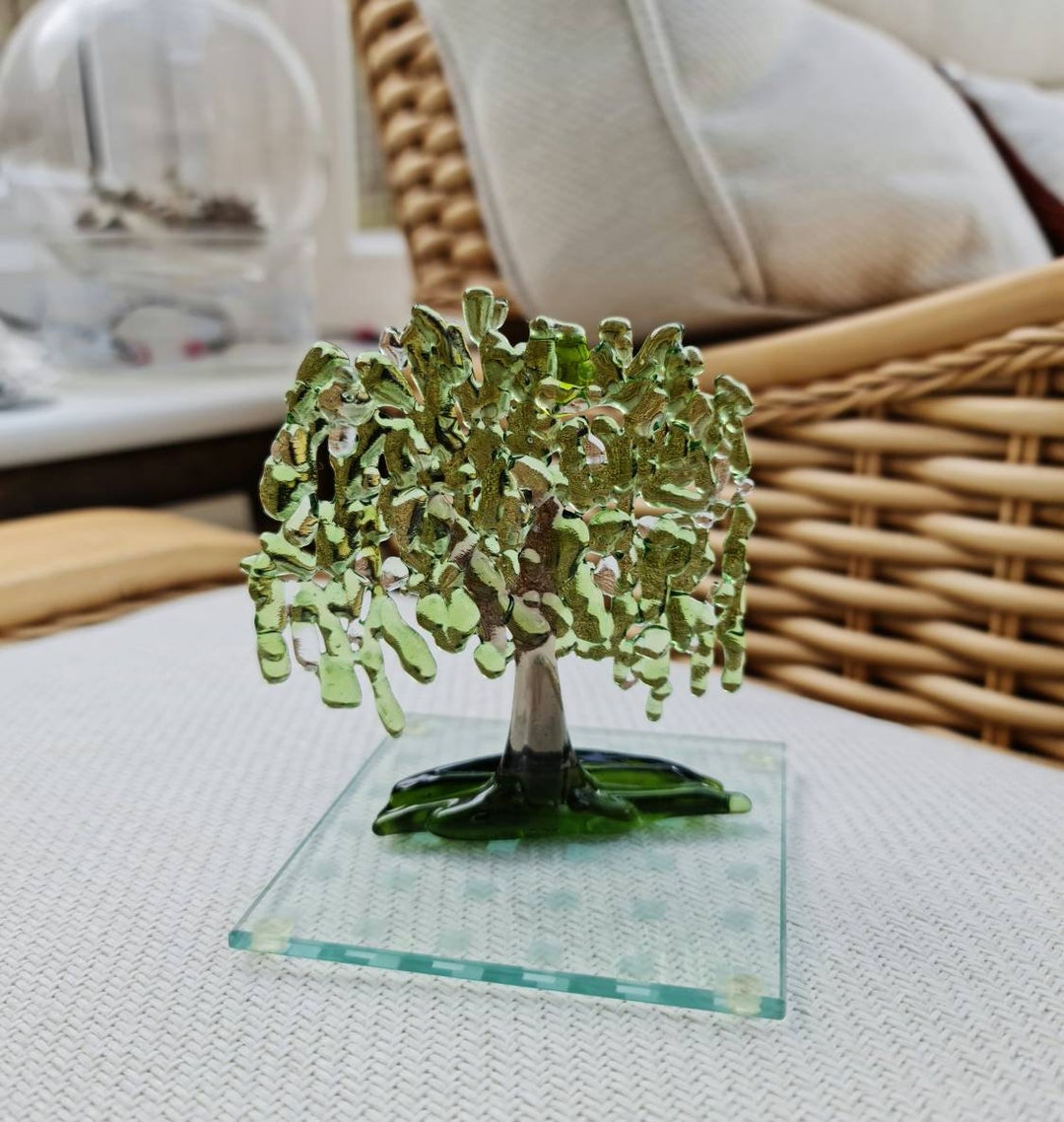 Fused Glass Tree - Weeping Willow - Etsy