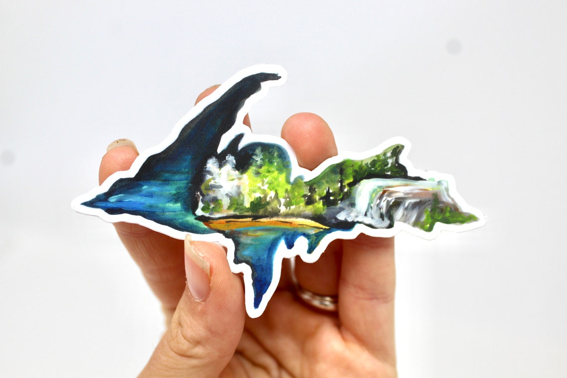 UP Upper Peninsula Michigan Sticker Decal- Weatherproof/durable Vinyl ...