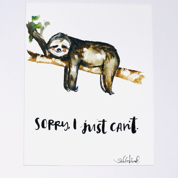 Sloth Painting - Etsy