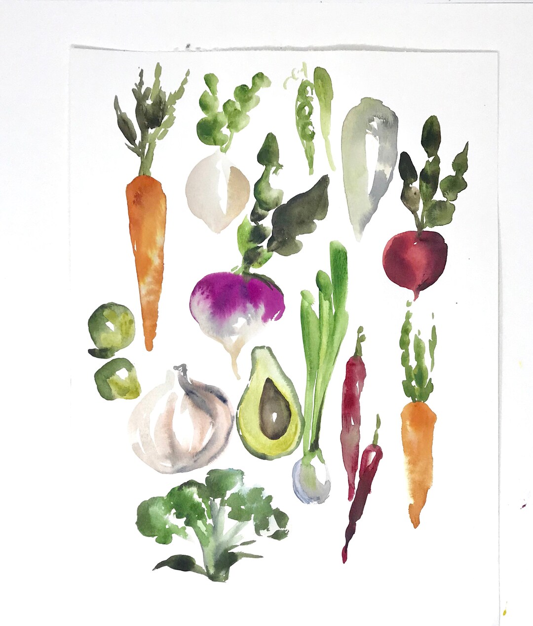Garden Veggie Art Print- 11x14,foodwall Art, Kitchen Home Decor - Etsy