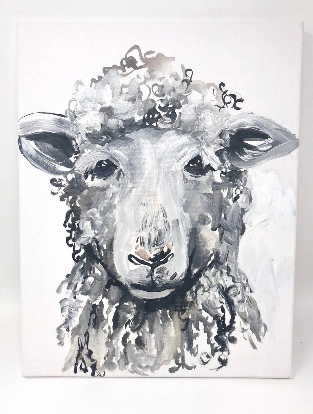 Sheep Print Home Decor Art Print Sheep Painting 11x14in - Etsy