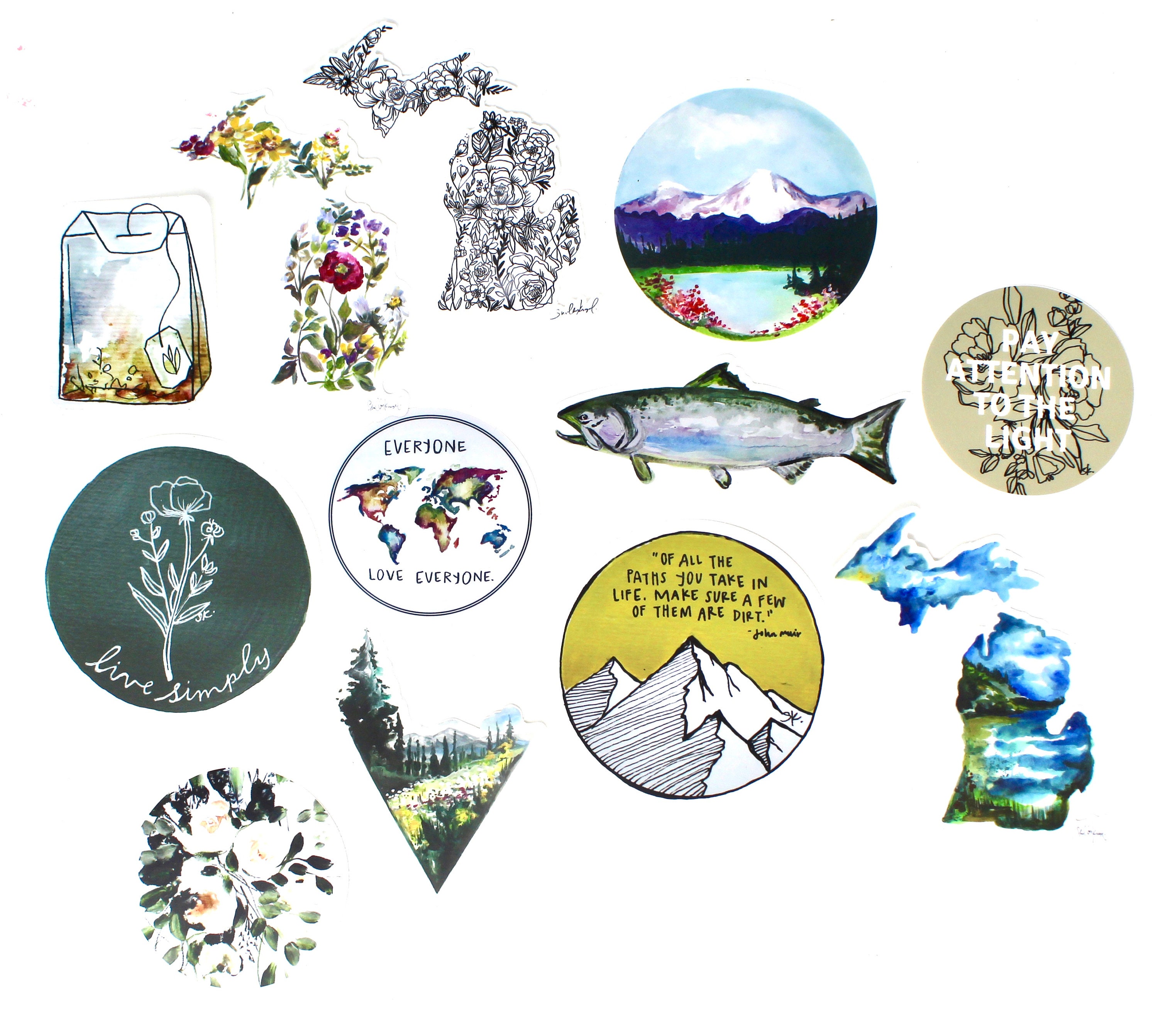 Set of three Stickers/Decals Weather Resistant Vinyl | Etsy