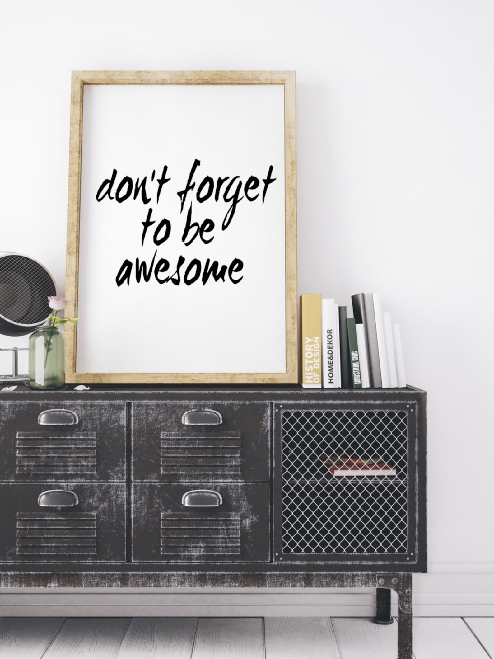 Don't Forget to Be Awesome Printable Quote Poster Inspirational Art ...